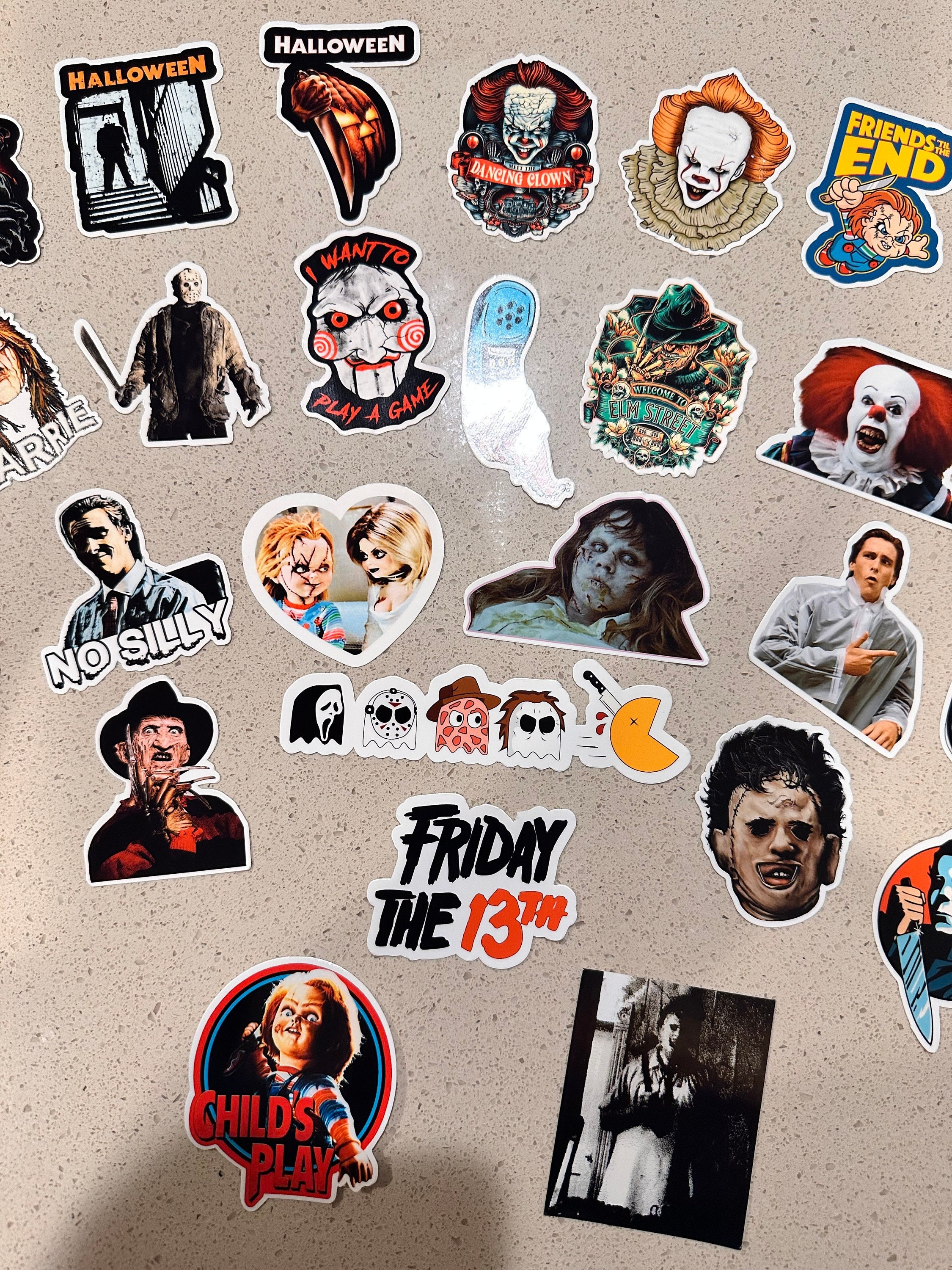 Horror Movie Sticker Pack - Etsy