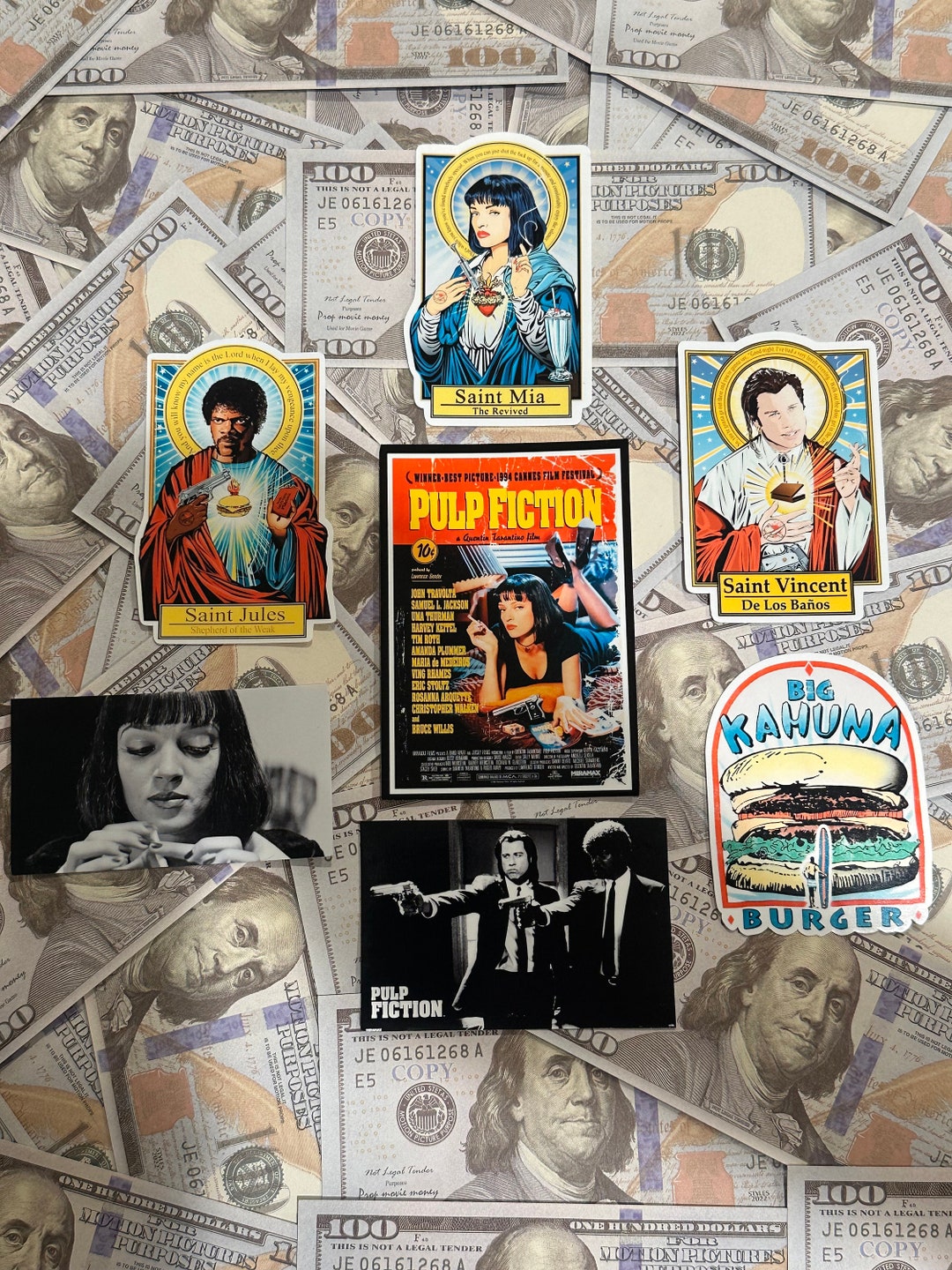 Pulp Fiction Waterproof Stickers - Etsy