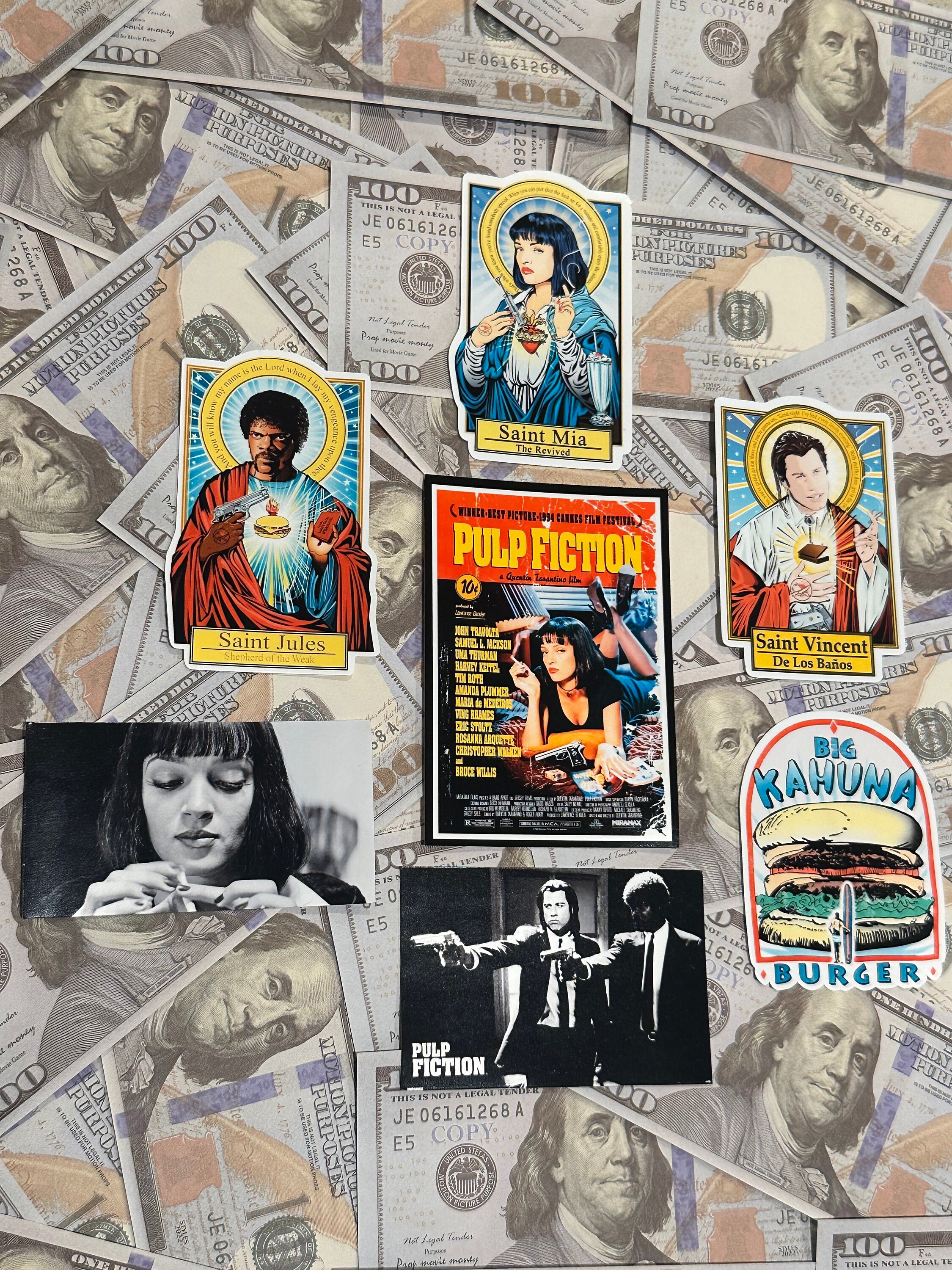 Pulp Fiction Waterproof Stickers - Etsy