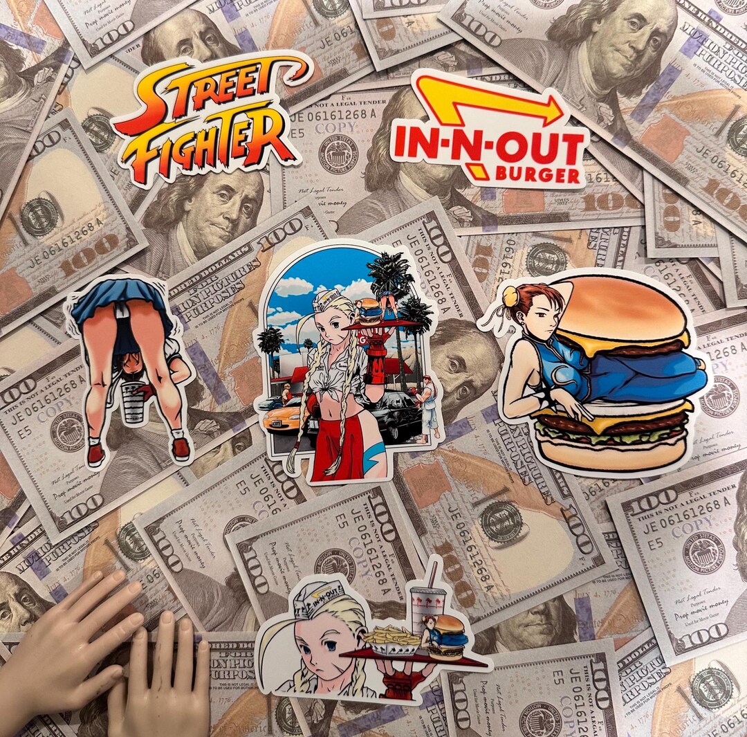 Street Fighter in N Out Stickers - Etsy