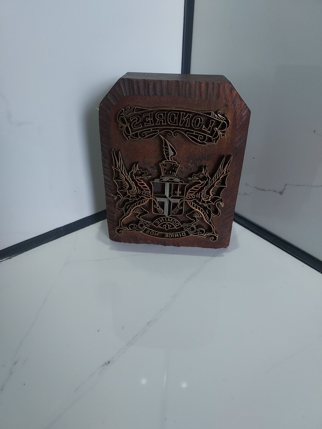 Antique Sycamore & Copper 'london' Printing Block/boltstamp Made by ...