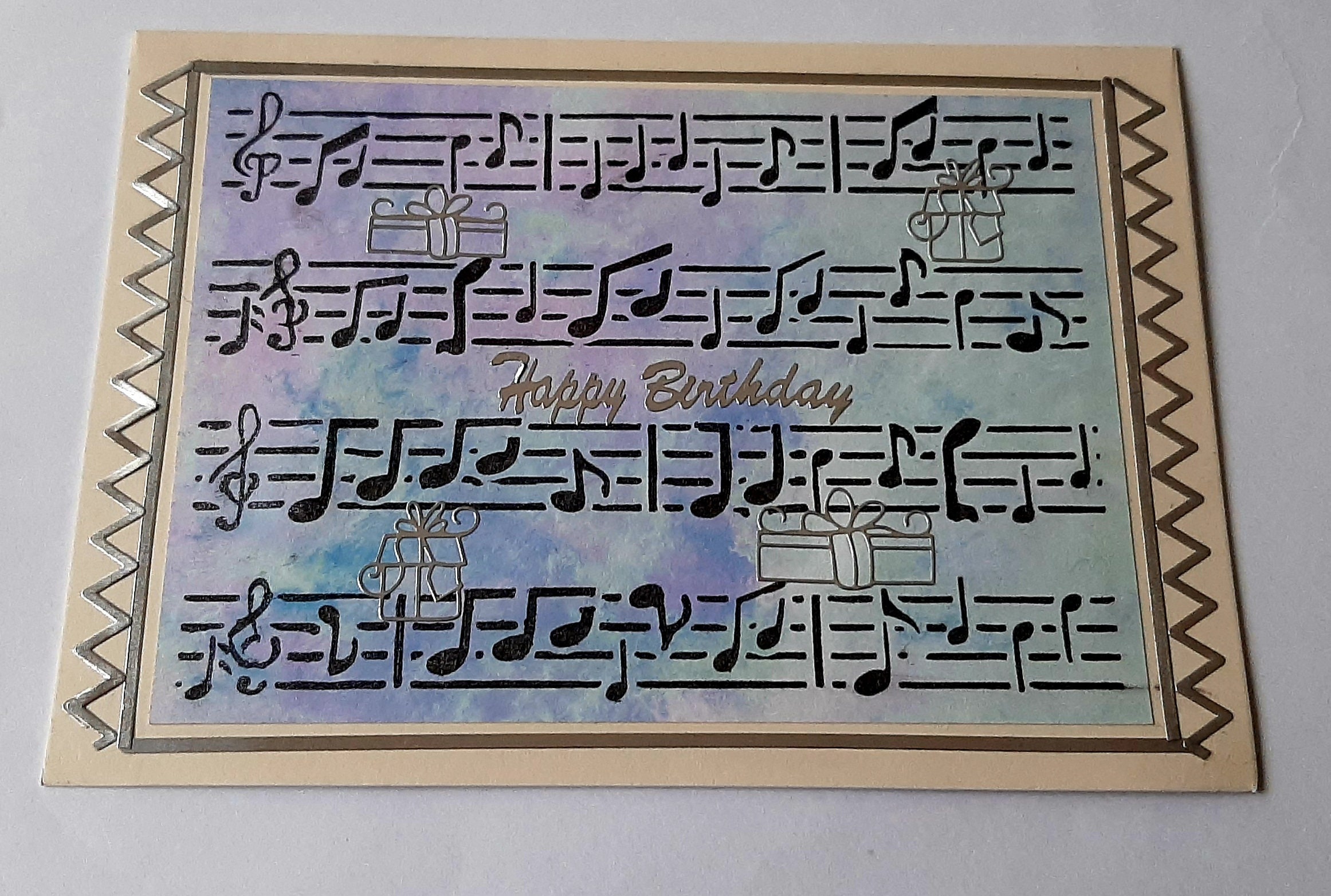 Music-themed Music Notes Birthday Card - Etsy