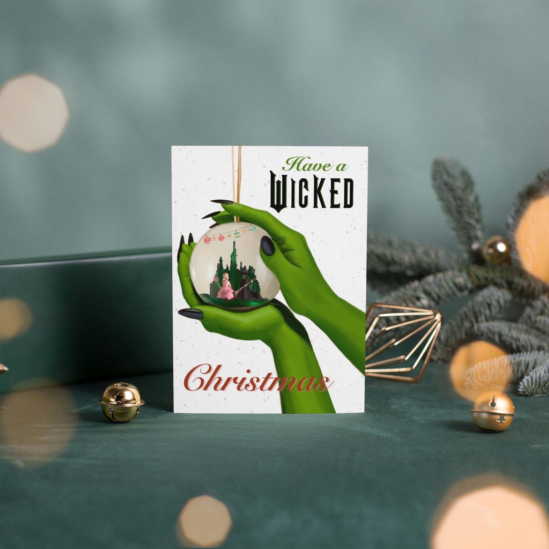 Have a Wicked Christmas - Greeting Card - Musical Fan Gift - Broadway ...