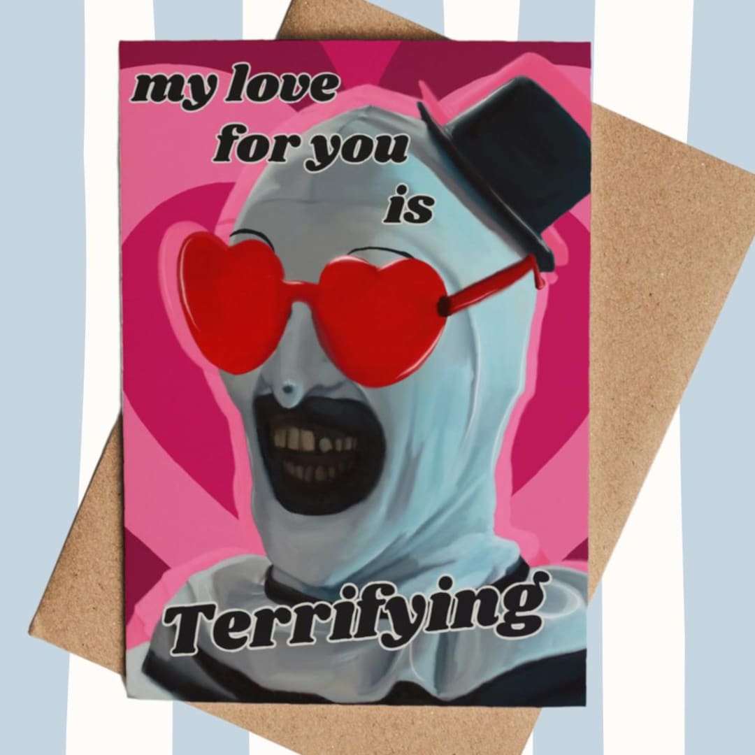 Terrifier Art the Clown Valentine's Card - Horror Love - Fun - Etsy