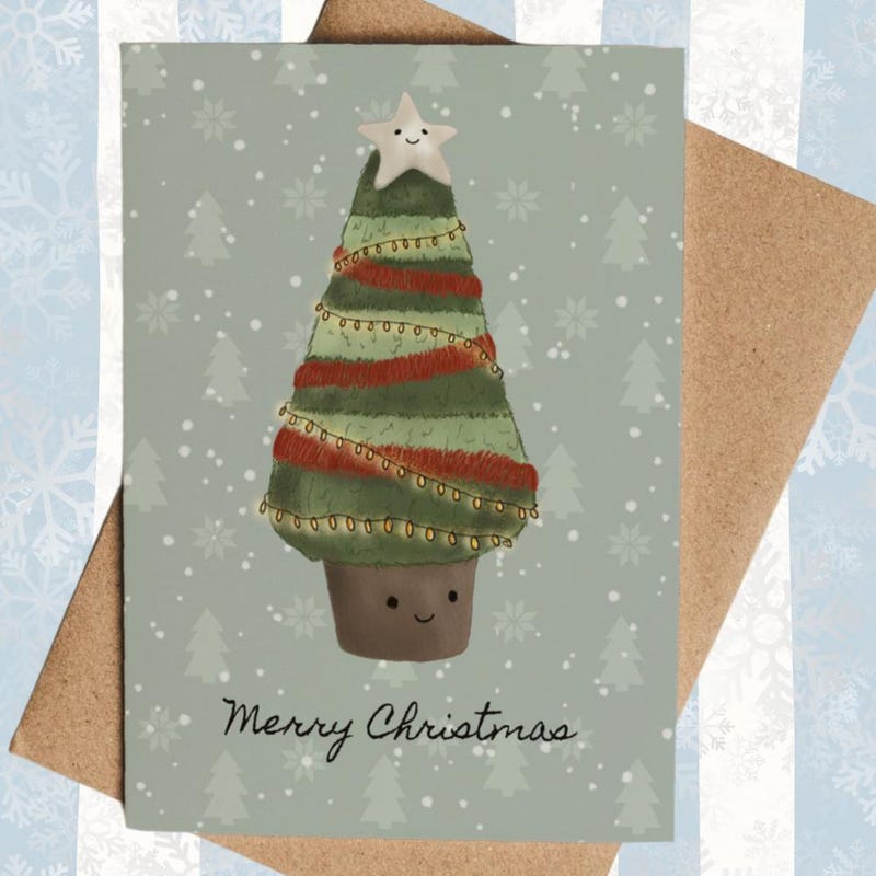 Jellycat Christmas Cards - Etsy UK