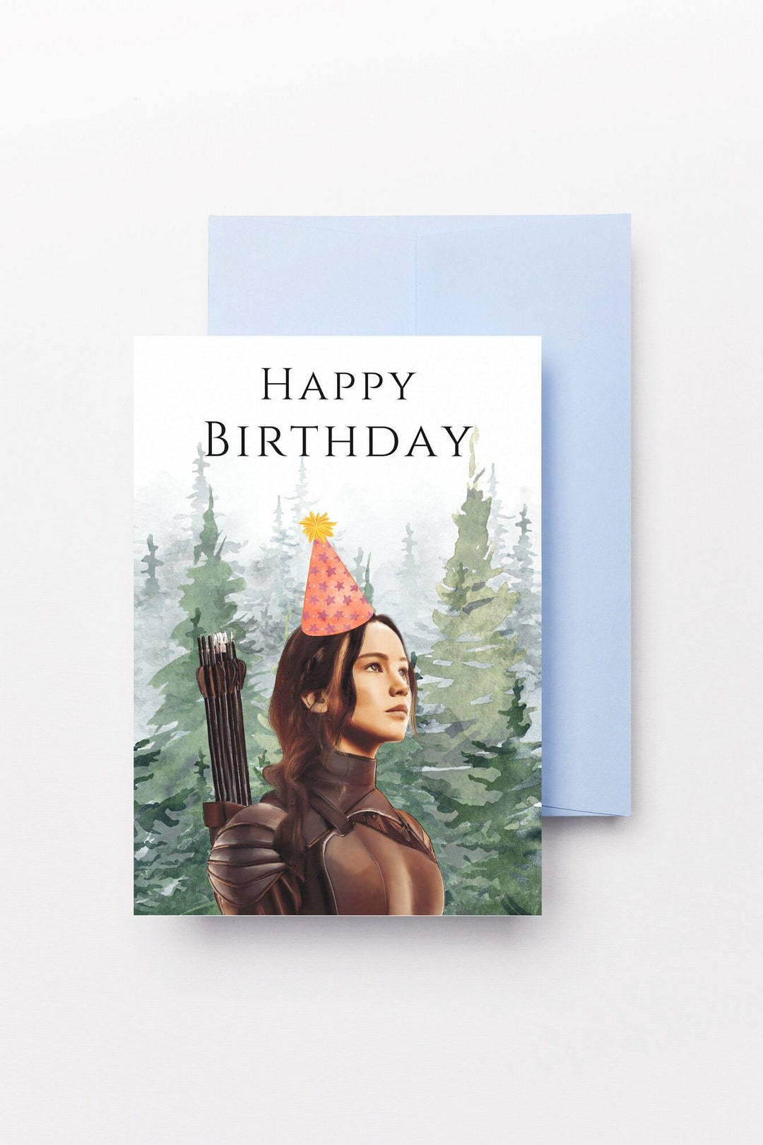 Hunger Games Inspired Birthday Card Personalisation Option Katniss ...