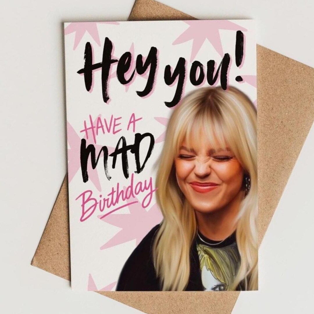 Renee Rapp Birthday Card - "hey You! Have a Mad Birthday" - Etsy