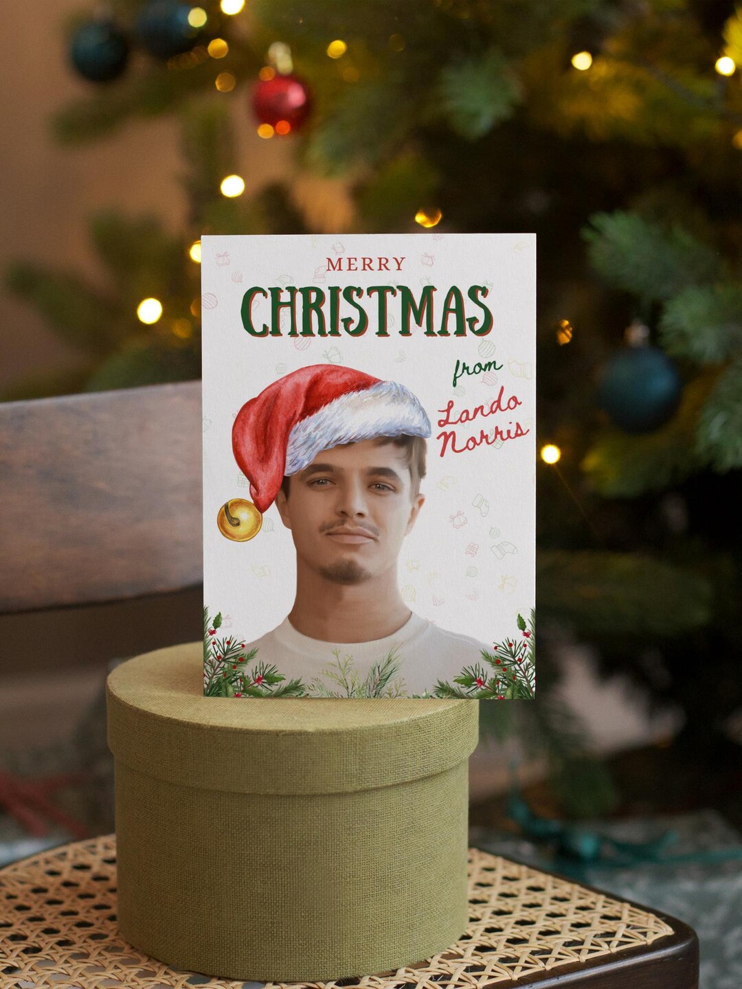 Lando Norris Christmas Card F1 Christmas Card Formula 1 Christmas Card ...