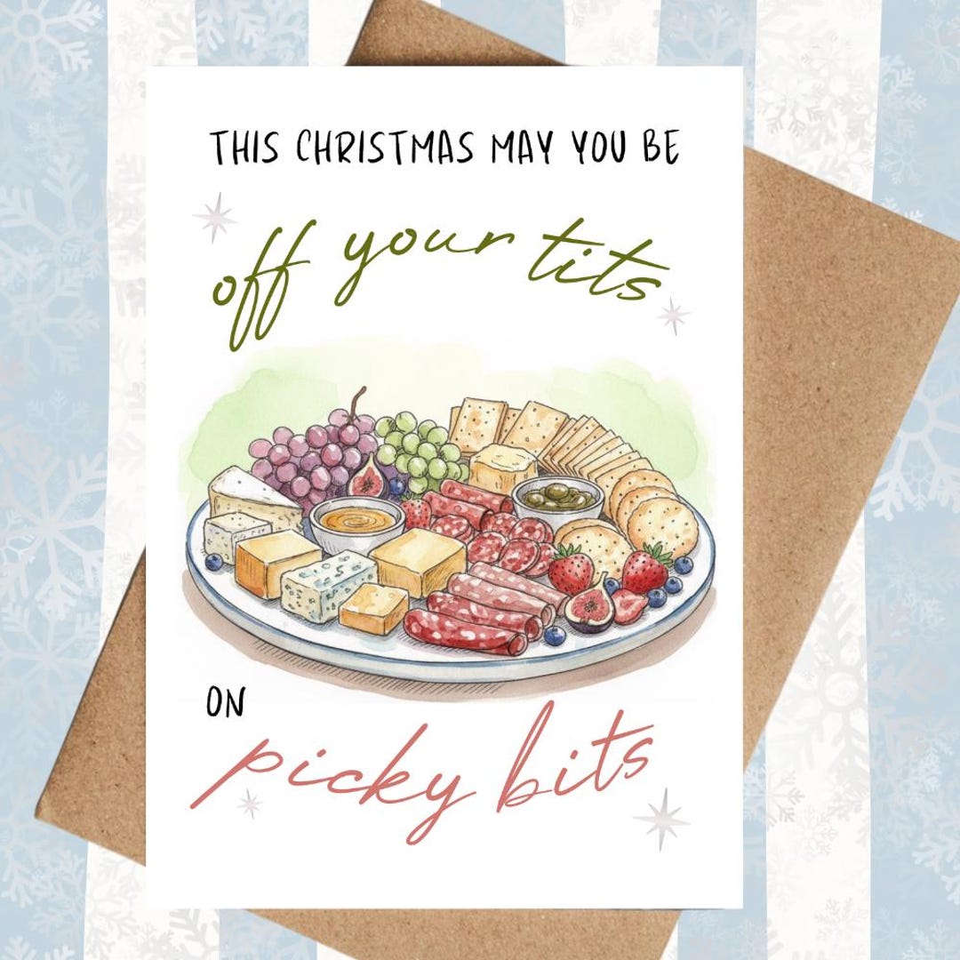 Picky Bits Christmas Card - Funny - Humour - Etsy