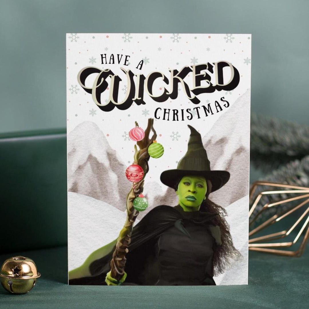 Elphaba Christmas Card – Wicked Musical, Broadway Gift - Etsy UK