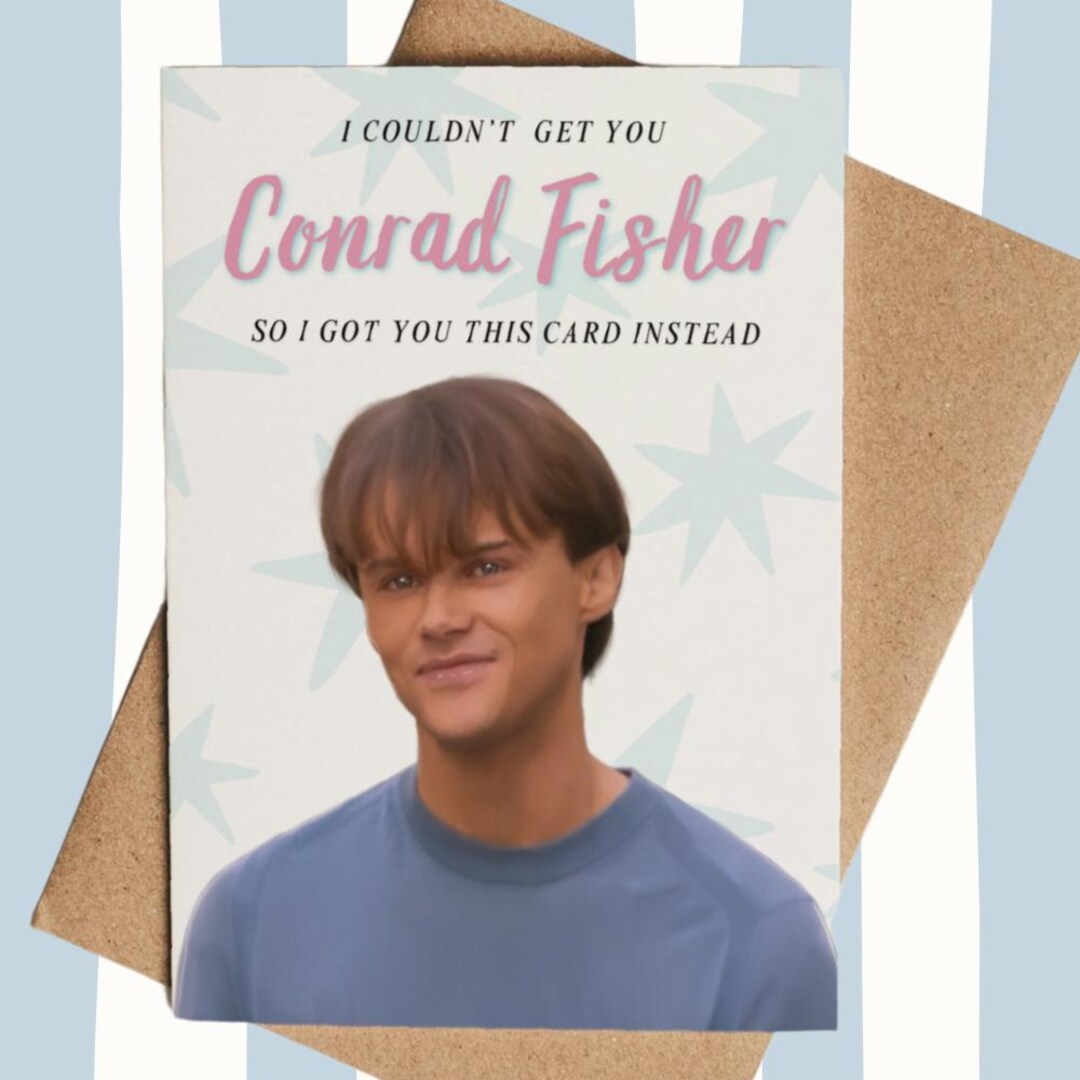 Conrad Fisher Card - the Summer I Turned Pretty - Hand Drawn - Etsy