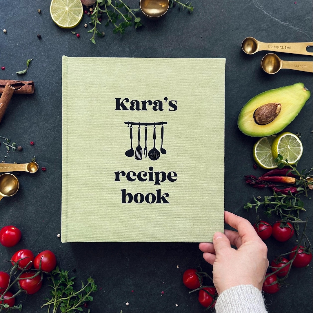 Personalized Recipe Binder A4/ A5 Sizes With Sleeves, Custom Cookbook ...