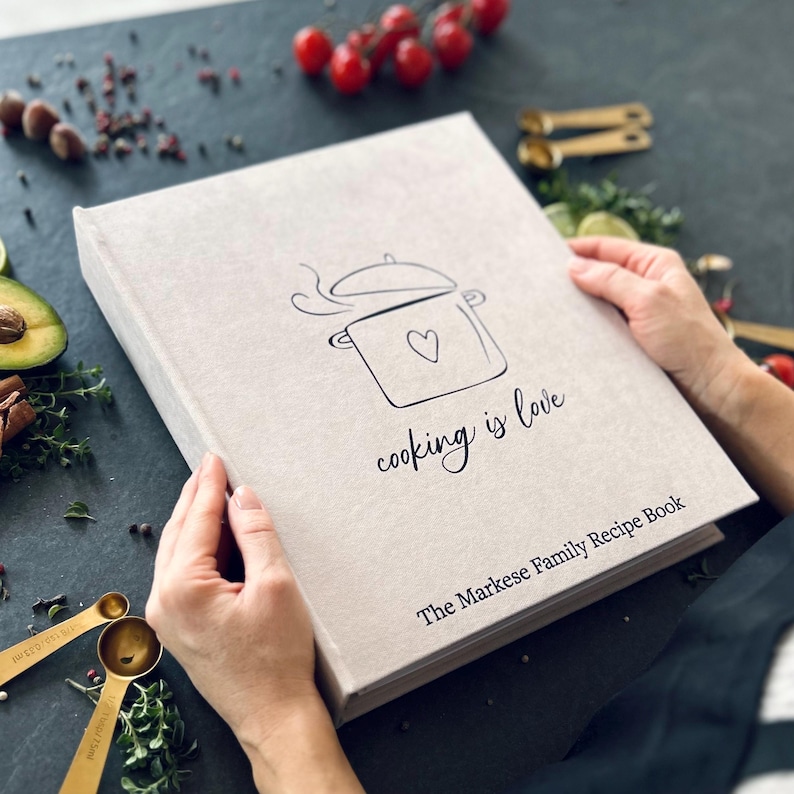 Personalized Recipe Binder: Custom Cookbook With Sleeves, Kitchen Gift ...