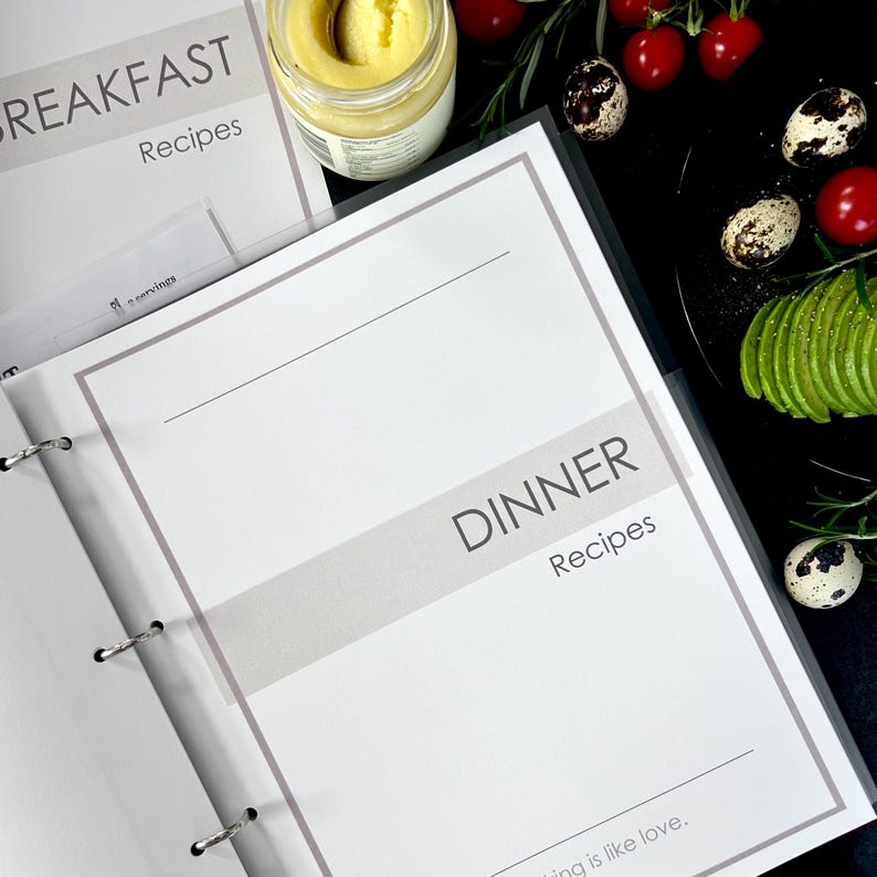 Custom Recipe Book Binder: Family Cookbook - Personalized Cooking Gift ...