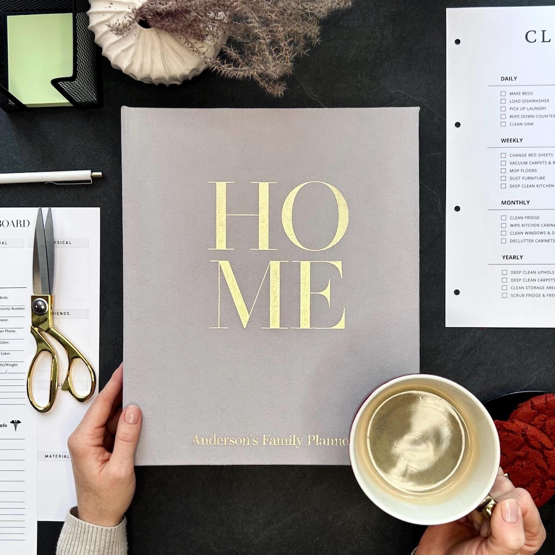 Handmade Home Planner: Custom Household Organizer, Home Management ...
