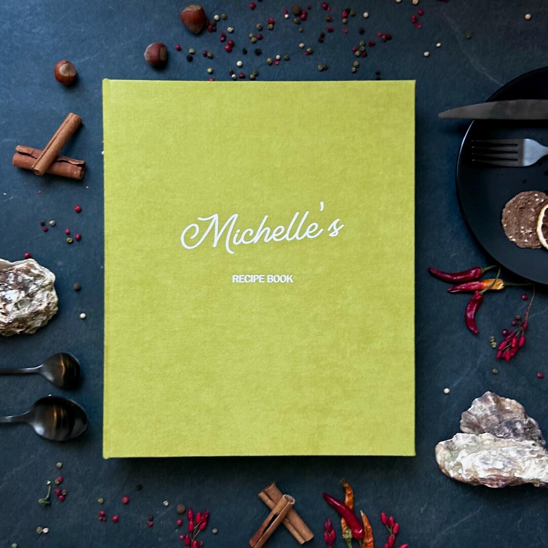 Personalized Cookbook With Sleeves - Recipe Organizer Book, Cooking ...