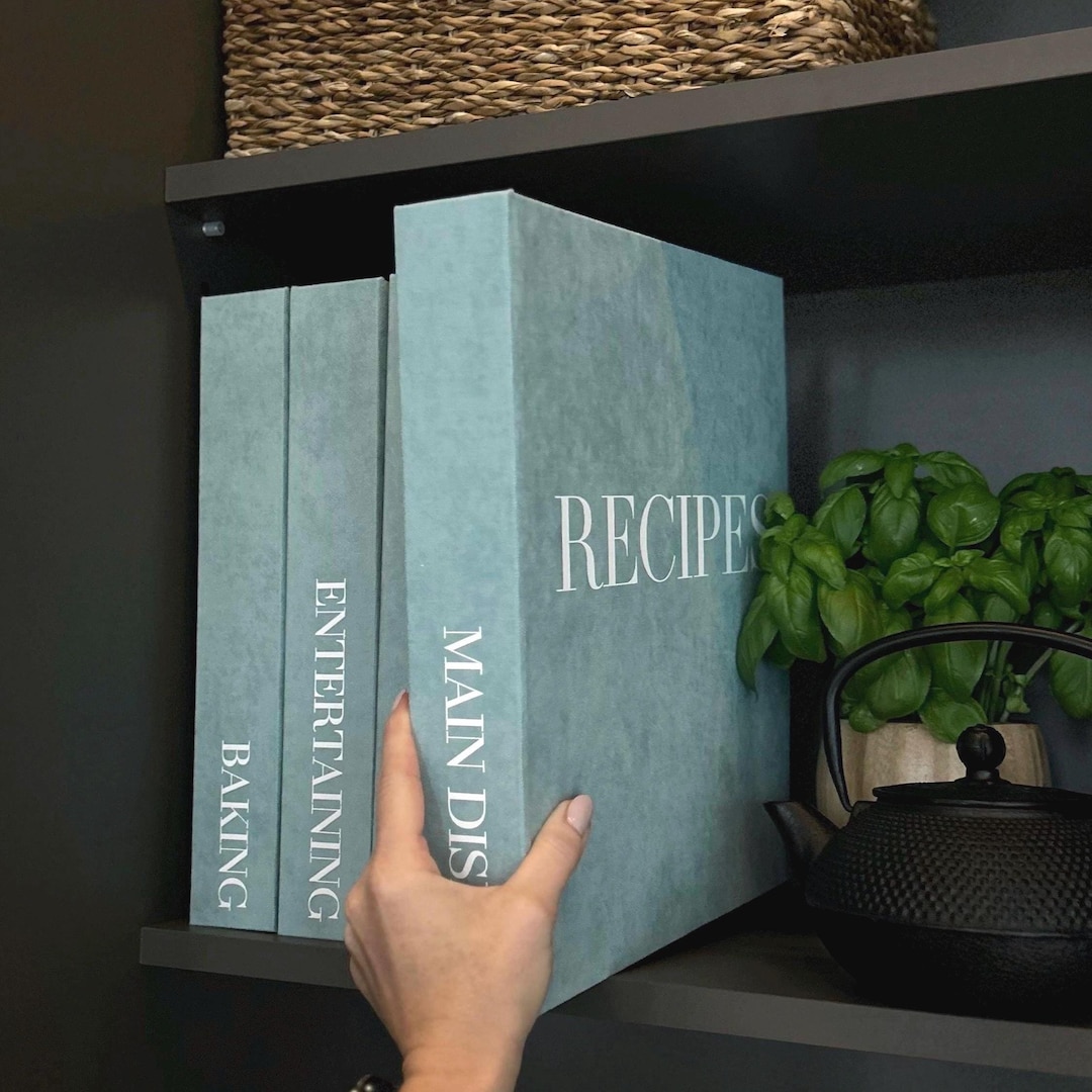 Custom Recipe Book - Recipe Binder: Hardcover Family Cookbook Organizer ...