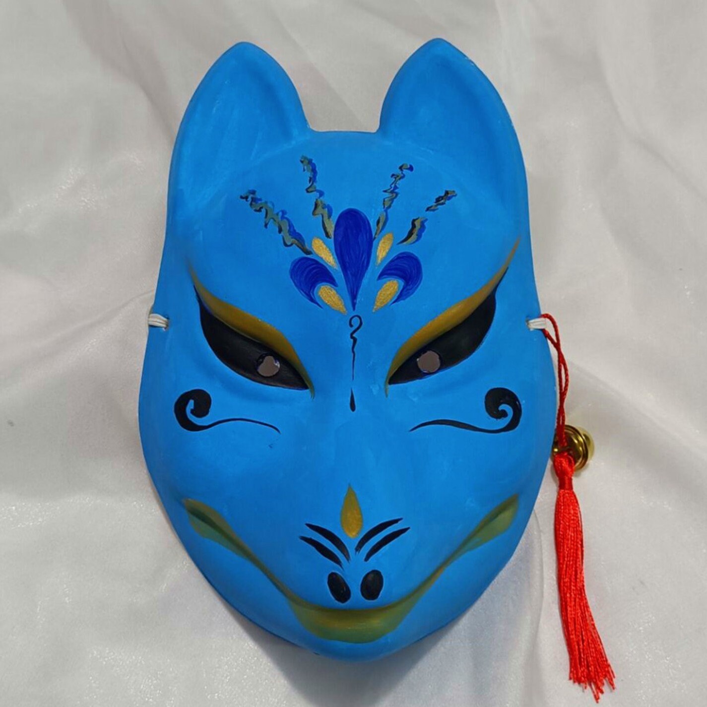 Fox Mask Full Face Hand-painted Mask Japanese Mask Halloween - Etsy