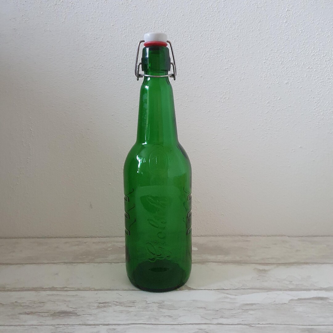 Large 1.5 Liter Green Beer Bottle From Grolsch netherlands With a Good ...