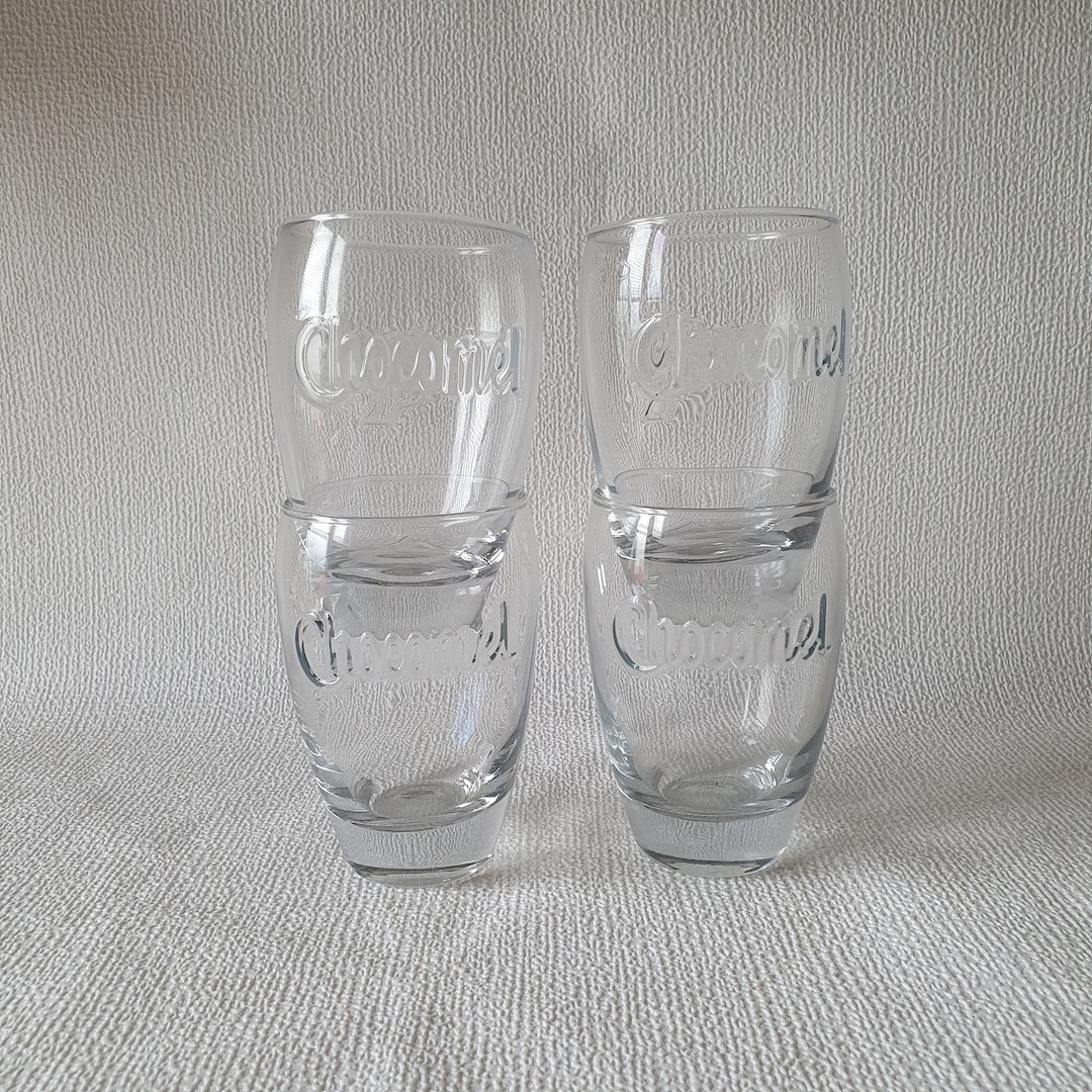 Chocomel Nutricia Glasses With Thick Bottom, With Embossed 'chocomel ...