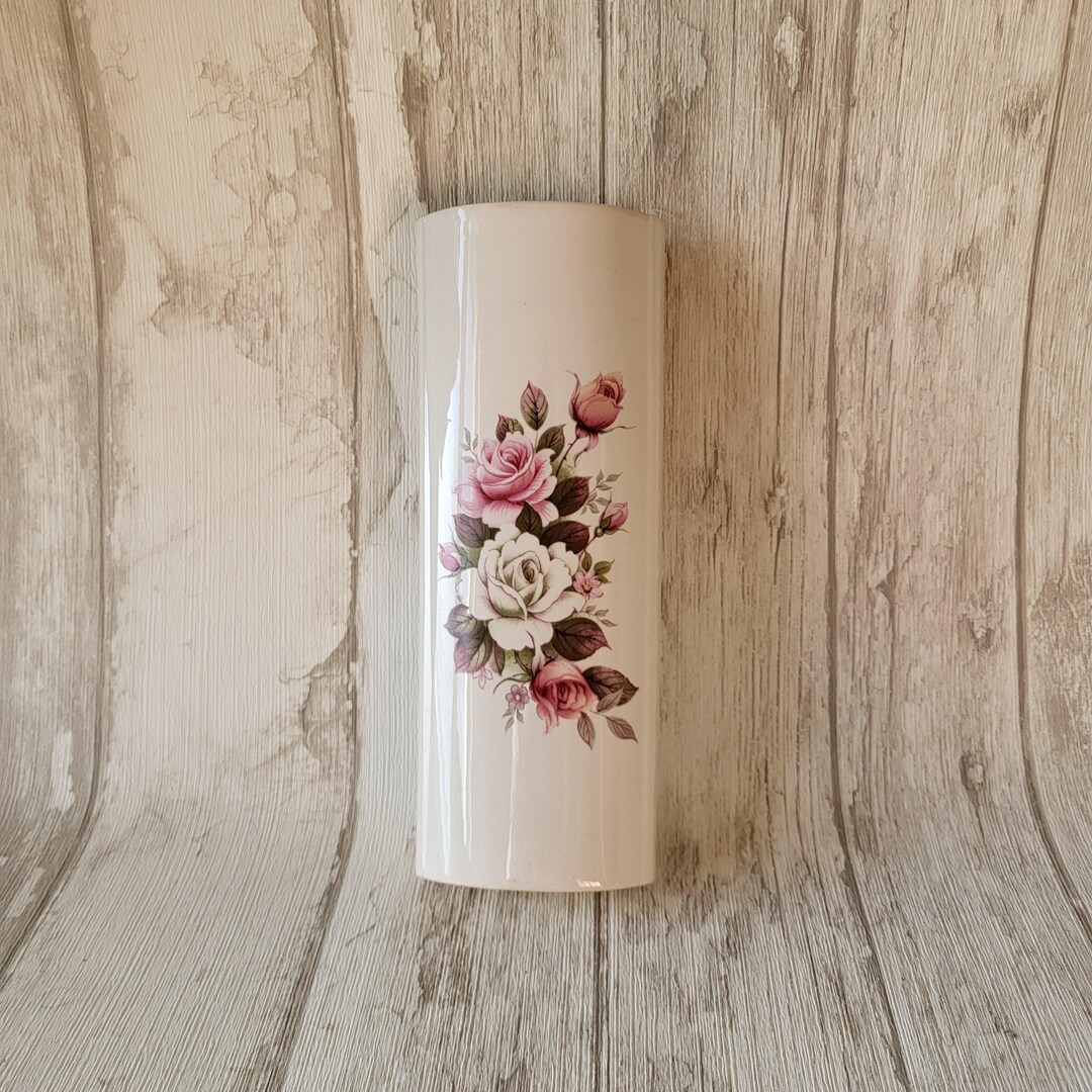 Vintage Radiator Water Tray Wild Pink and White Roses Design | Radiator ...