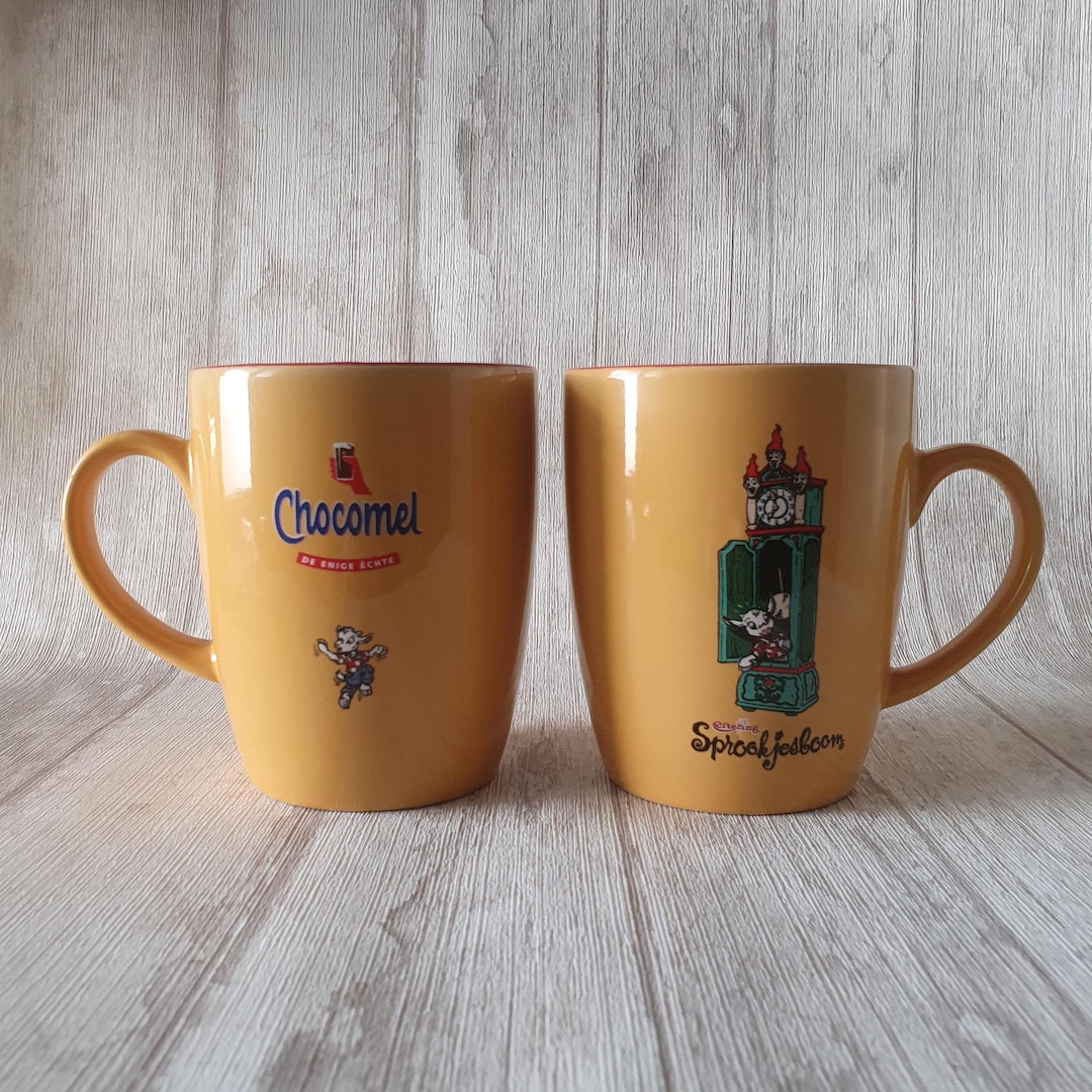 Vintage XXL Chocomel Mug Efteling Fairytale Tree the Wolf and the 7 ...