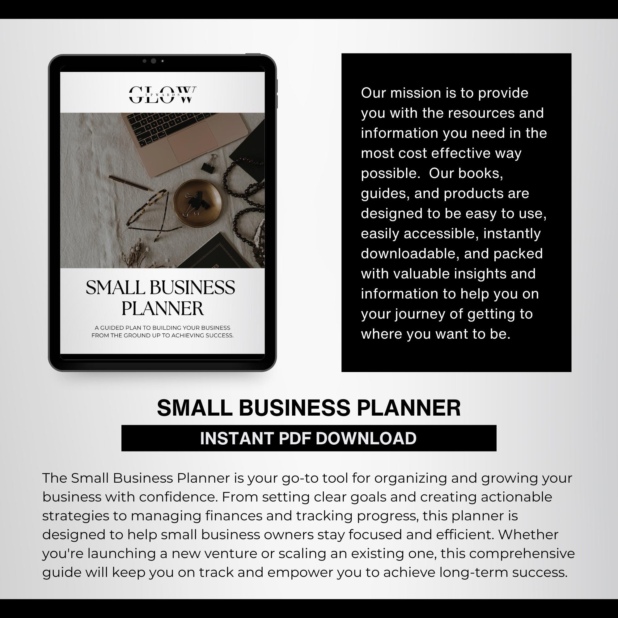 Small Business Planner Instant Download PDF Ebook | Printable Organizer ...