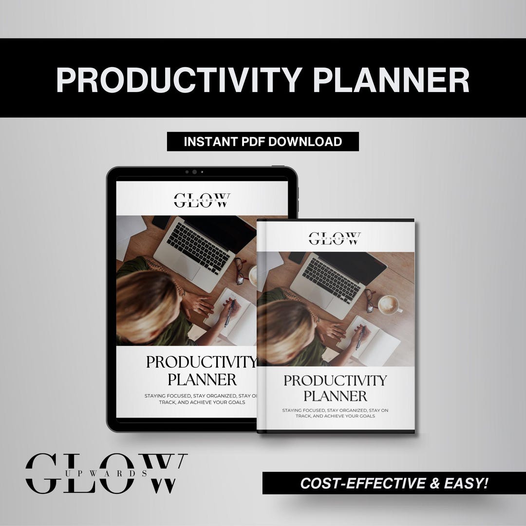 Productivity Planner Instant Download PDF Ebook | Printable Organizer ...