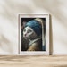 Girl With a Pearl Earring Print Funny Print Poster Art Art - Etsy