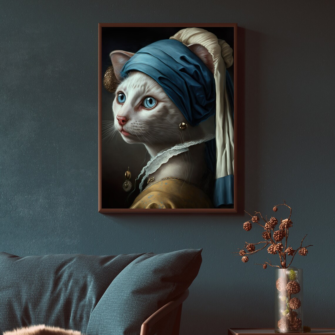 Girl With a Pearl Earring Print Funny Print Poster Art Art - Etsy