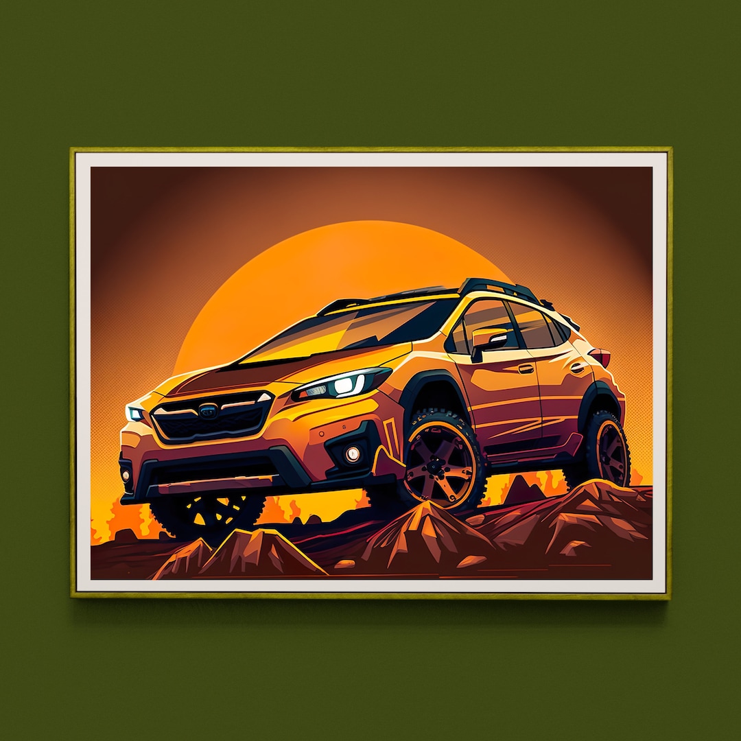 Subaru Crosstrek Poster Print Illustration Poster Car - Etsy