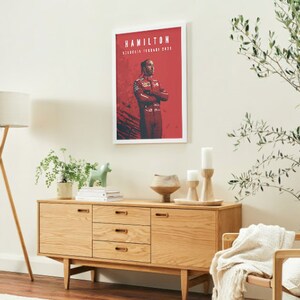 Lewis Hamilton F1 Poster: Scuderia Ferrari 2025 Vertical Wall Art - Etsy
