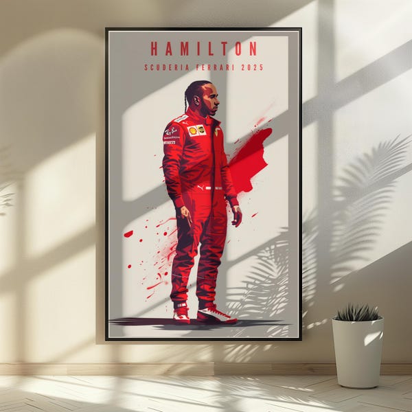 Lewis Hamilton 2025 Poster - Etsy UK
