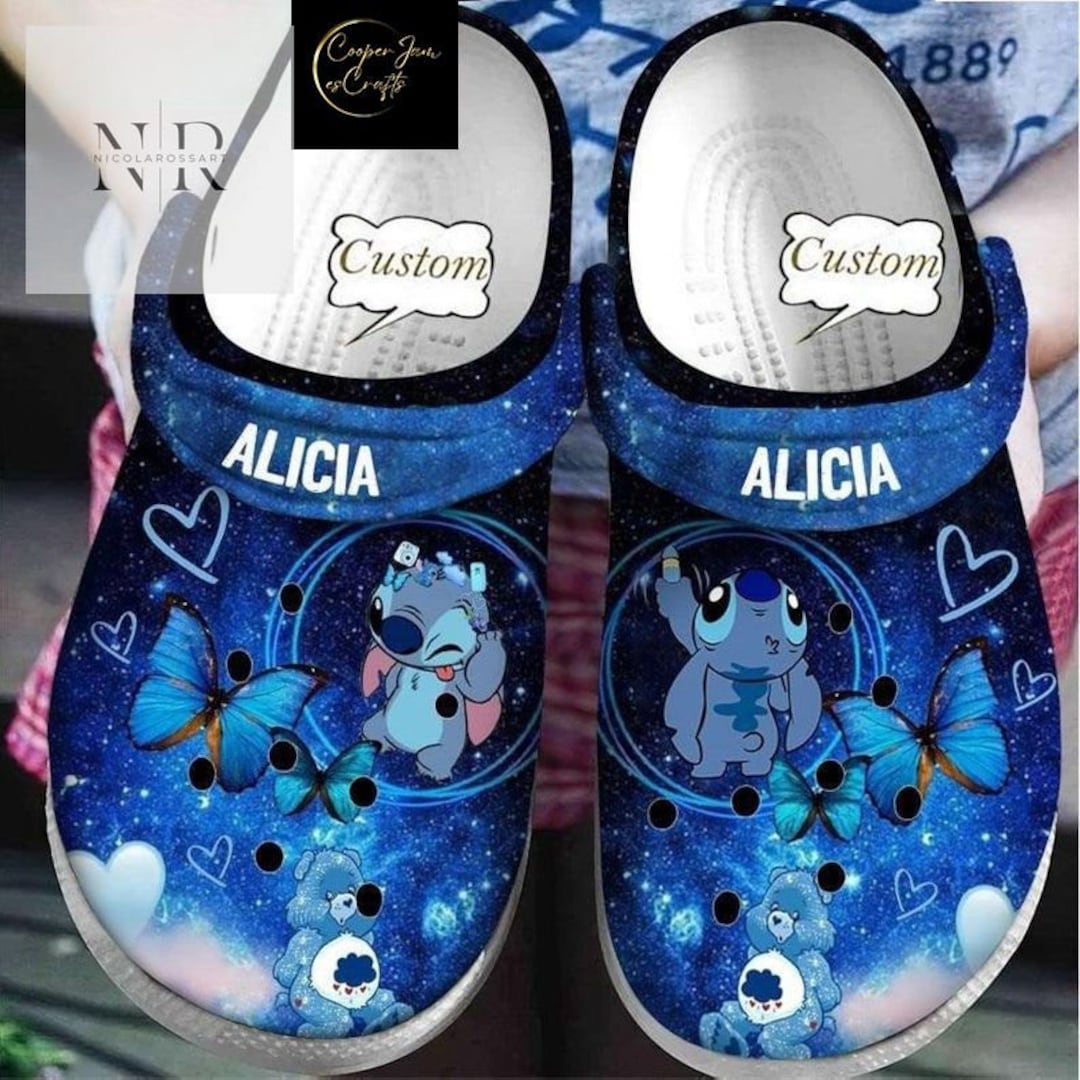 Stitch Clogs Stitch Slippers Stitch Kid/adult Clogs Funny - Etsy