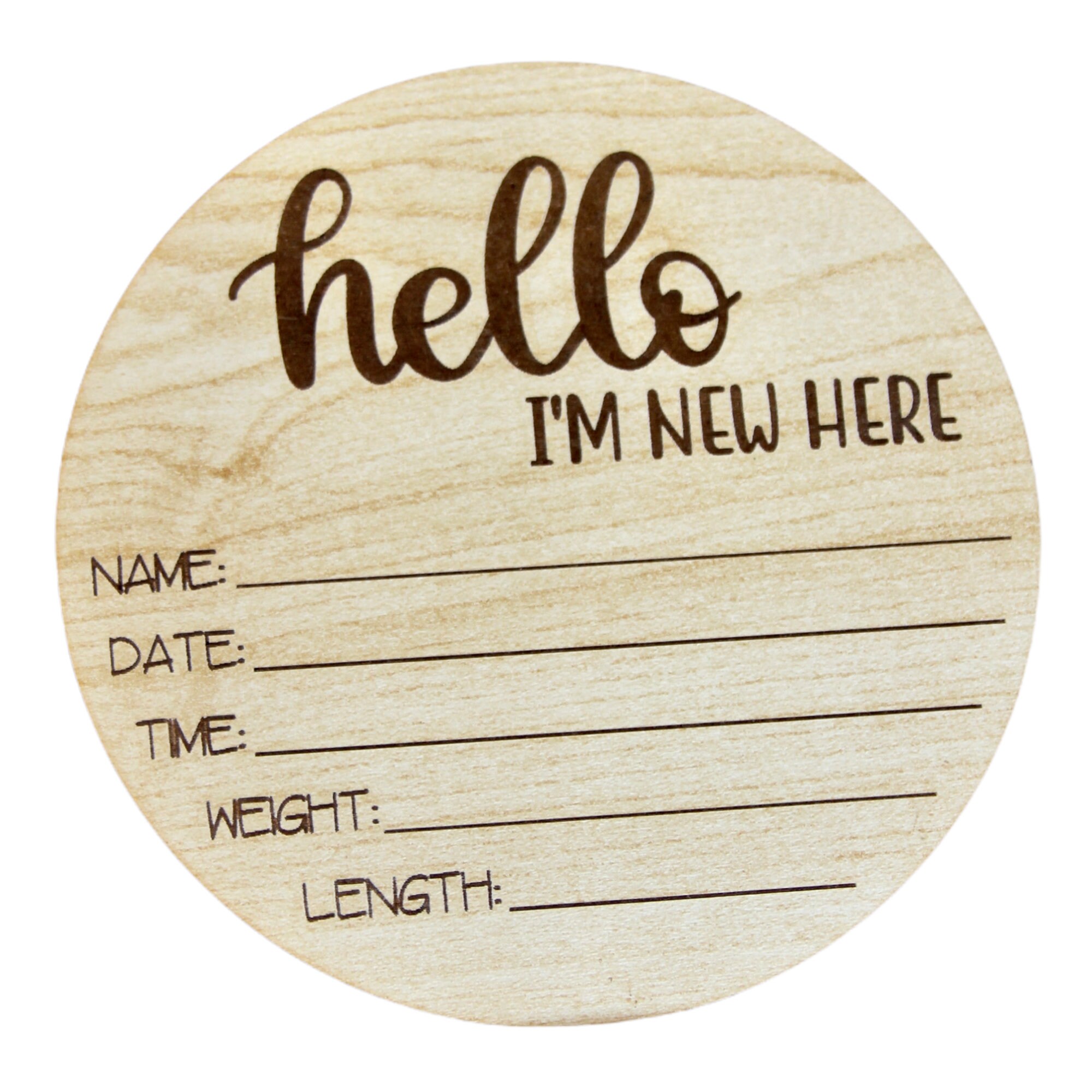 Wooden Birth Details Sign Birth Stat Sign Newborn Photography Prop New ...