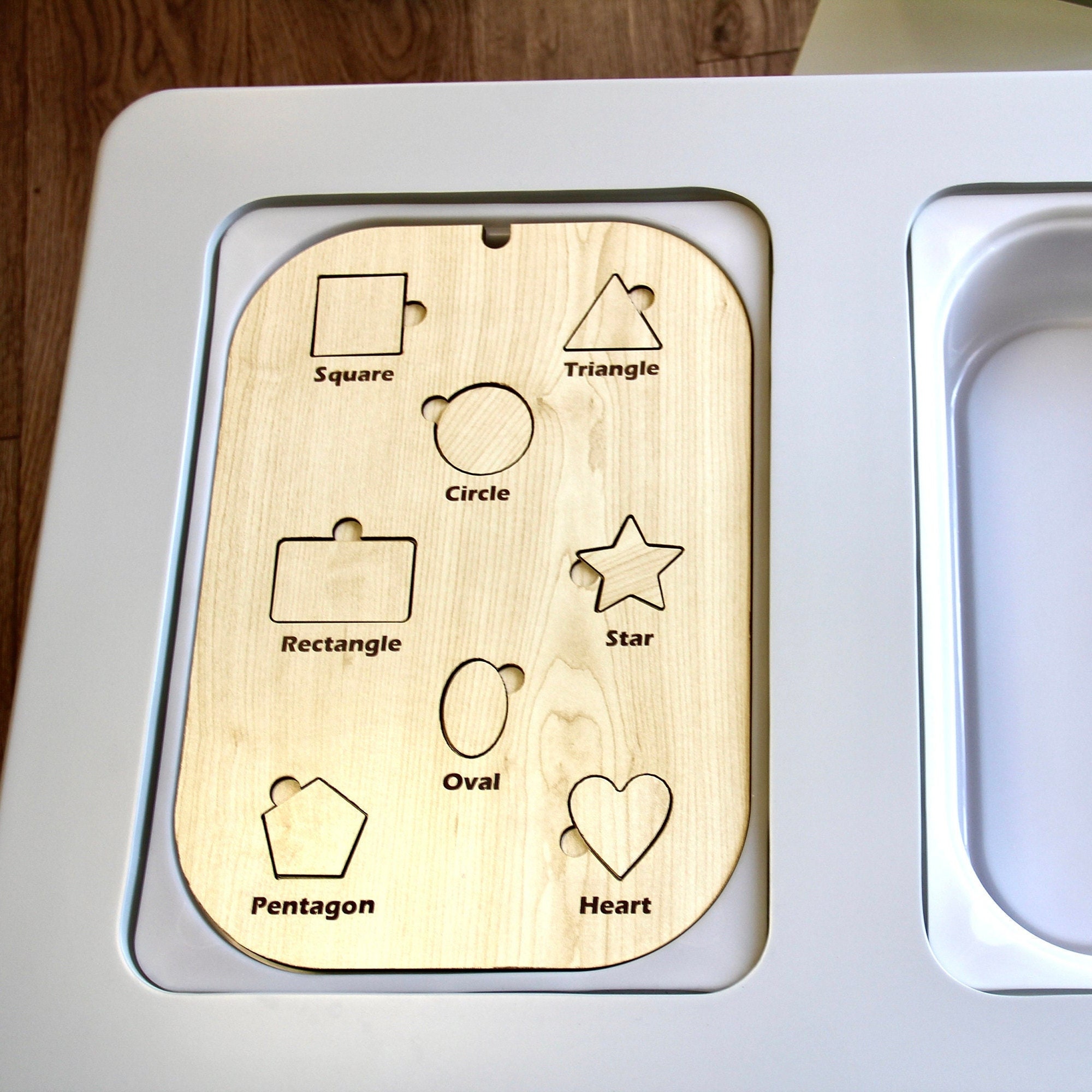 Shape Board Flisat Insert Wooden Insert Ikea Sensory Bin - Etsy