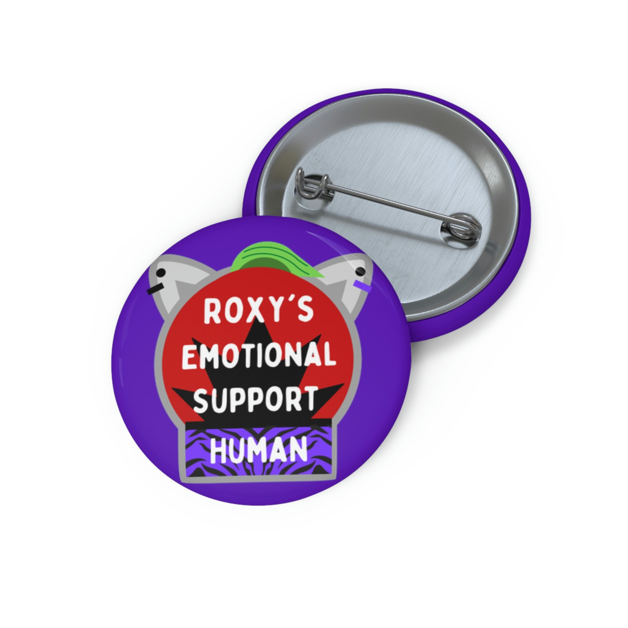 Roxys Emotional Support Human Fnaf Pin Button Fnaf Security Breach