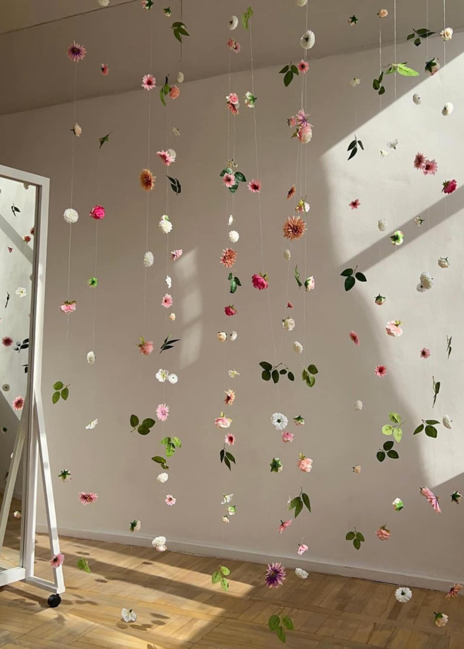 Hanging Flower Garland, Custom Hanging Flowers Kit, DIY Ceiling Flower ...