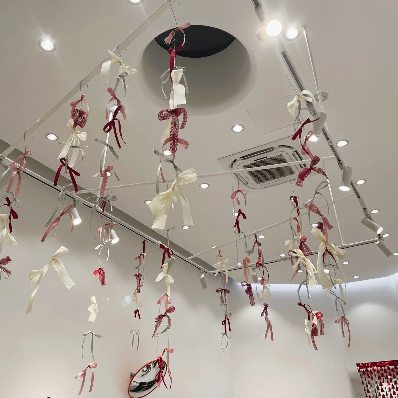 Hanging Coquette Garland, Custom Hanging Ribbon Bow, Coquette Bow ...