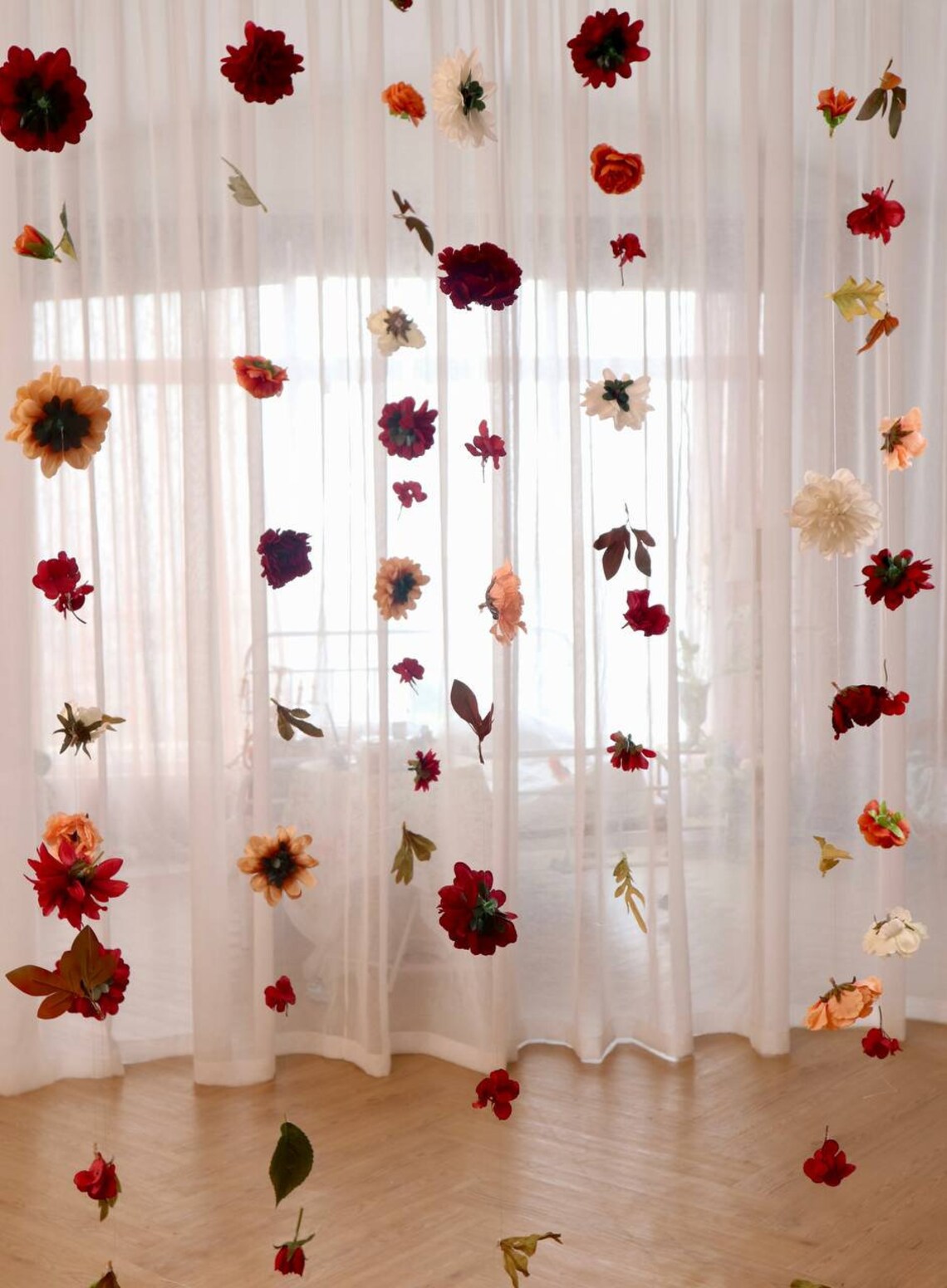 Hanging Flower Garlands, Custom Hanging Flowers Kit, DIY Ceiling Flower ...