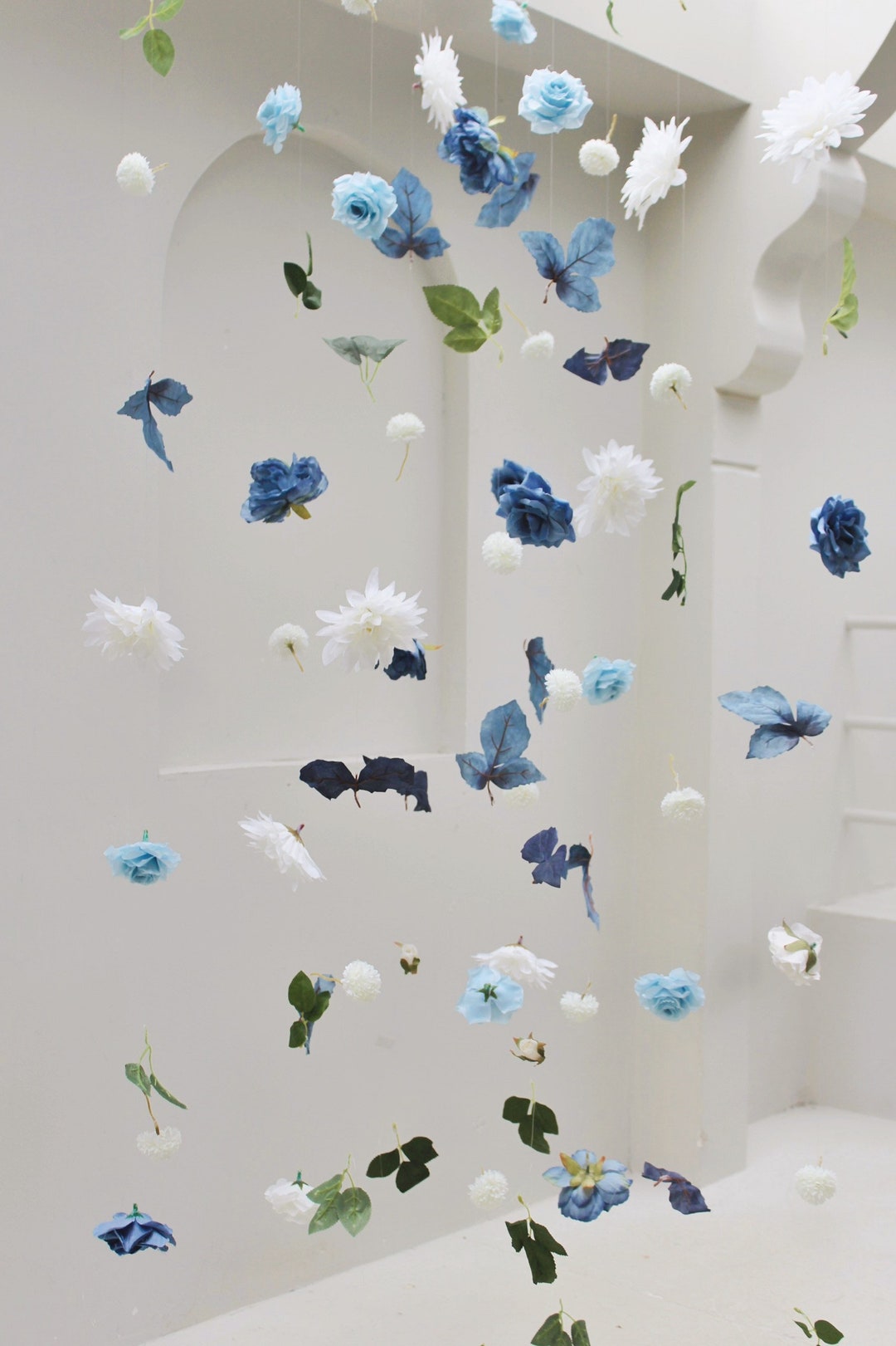 Hanging Flower Garland, Custom Hanging Flowers Kit, DIY Ceiling Flower ...