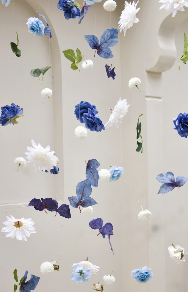 Hanging Flower Garland, Custom Hanging Flowers Kit, DIY Ceiling Flower ...