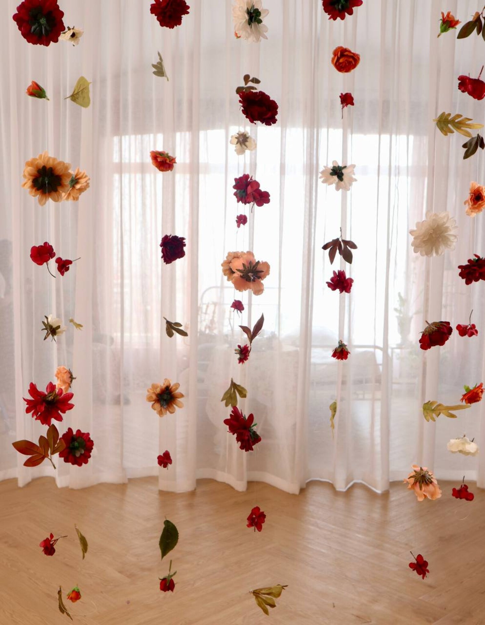 Hanging Flower Garlands, Custom Hanging Flowers Kit, DIY Ceiling Flower ...