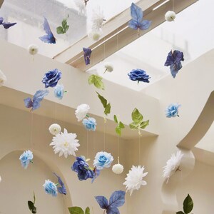Hanging Flower Garland, Custom Hanging Flowers Kit, DIY Ceiling Flower ...