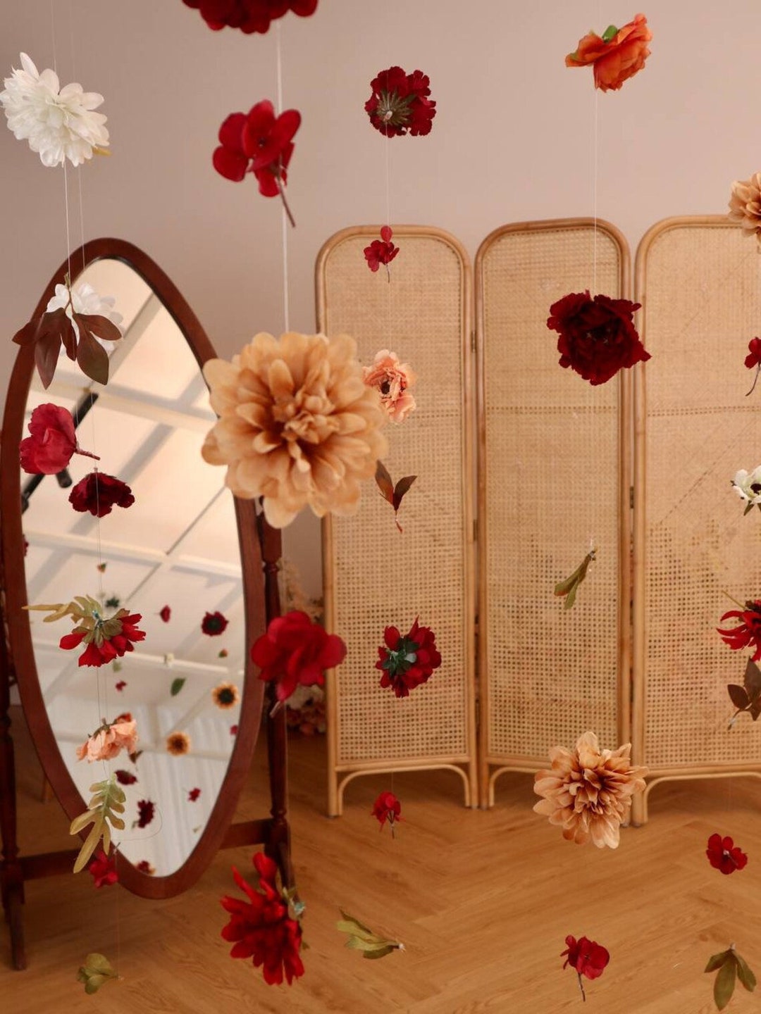 Hanging Flower Garland, Custom Hanging Flowers Kit, DIY Ceiling Flower ...