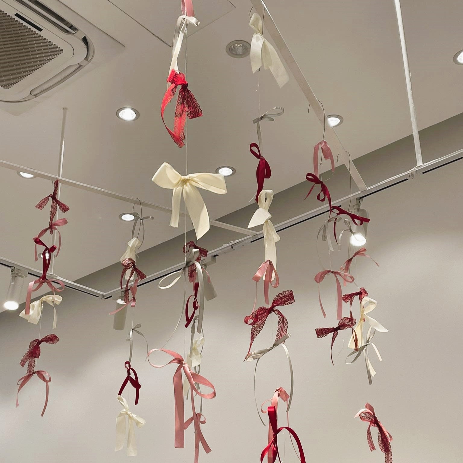 Hanging Coquette Garland, Custom Hanging Ribbon Bow, Coquette Bow ...