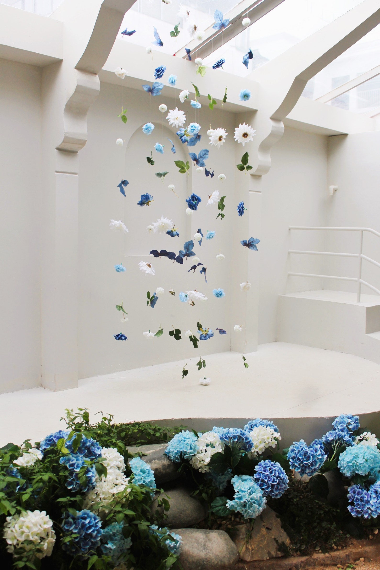 Hanging Flower Garland, Custom Hanging Flowers Kit, DIY Ceiling Flower ...
