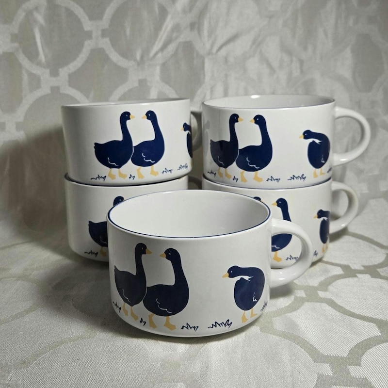 Country Geese Bowl - Etsy