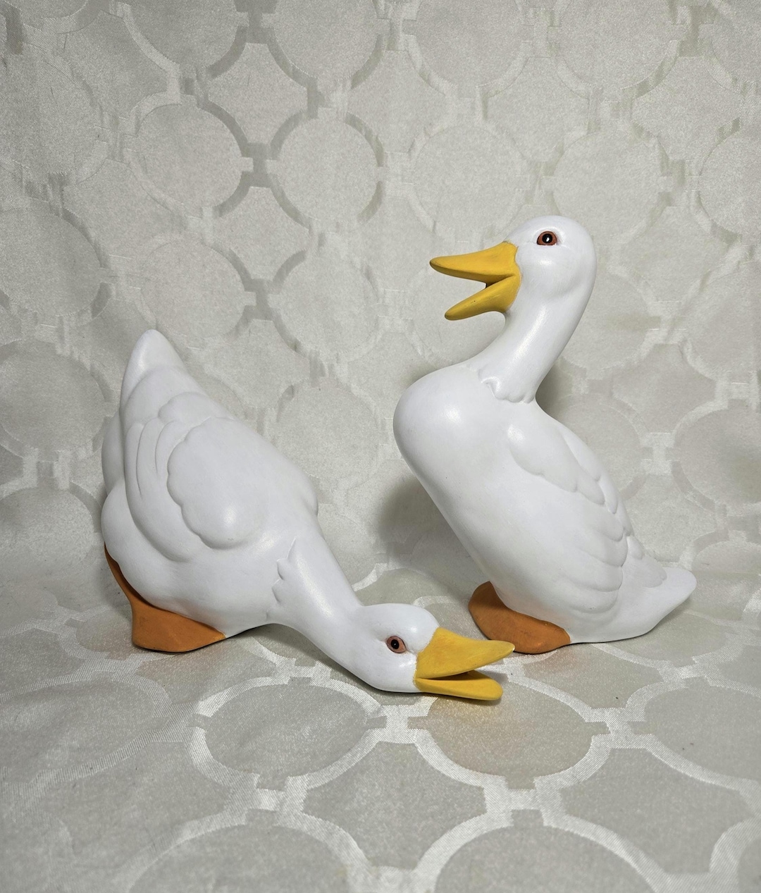 Vintage Country 80s Ducks Figurines: Set of 2 - Etsy