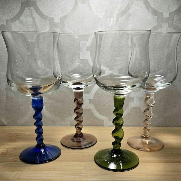 Colored Stemware - Etsy